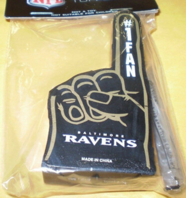 BALTIMORE RAVENS Mini Foam Finger Antenna Topper Or Ornament NEW NIP | eBay