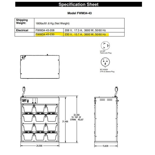 NEW Duke Product Holding Unit Cabinet Food Warmer FWM34-43KF5-230 | eBay