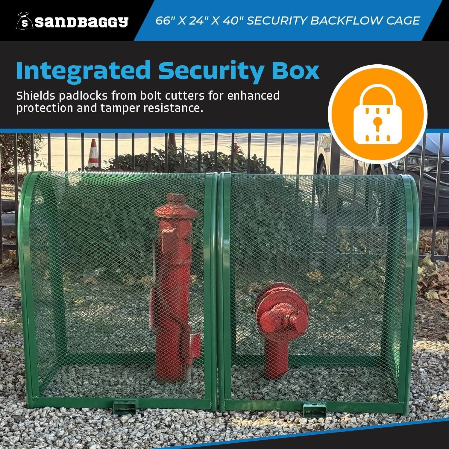 66"x24"x40" Backflow Security Cage – Backflow Enclosure (Green ...