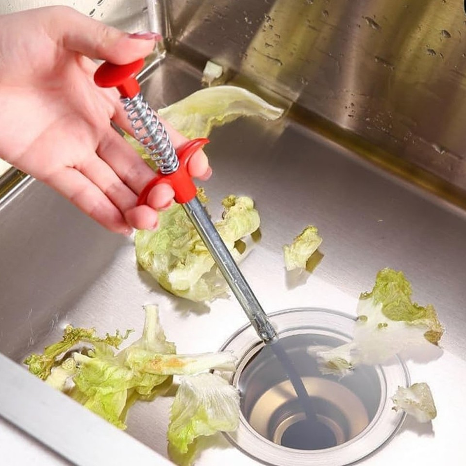 Stainless Steel Flexible Grabber Claw Tool for Sink Drain Toilet Pipe ...