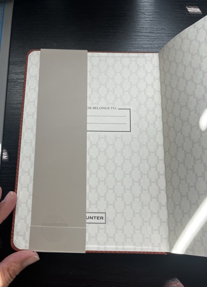Hunter Casebound Notebook 176 Lined Pages Chevron Pattern Burnt Orange ...