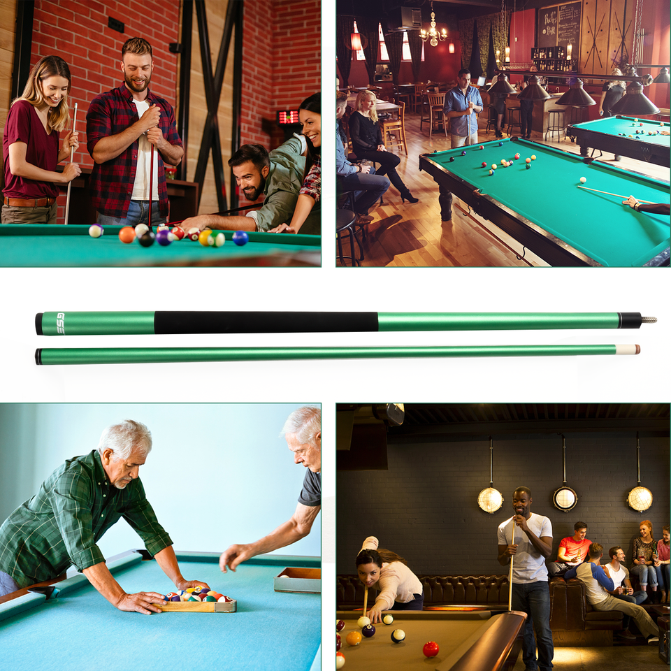 GSE Green 58" 2-Piece Fiberglass Composite Billiard Pool Cue Stick for ...