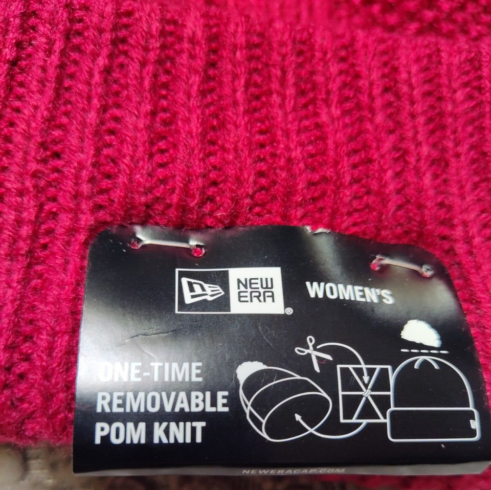 Alabama Crimson Tide Women's New Era Red Cuffed Cable Knit Beanie Hat ...