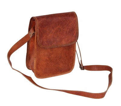 Vintage Genuine Leather Brown Messenger Laptop Satchel Handmade Bag ...
