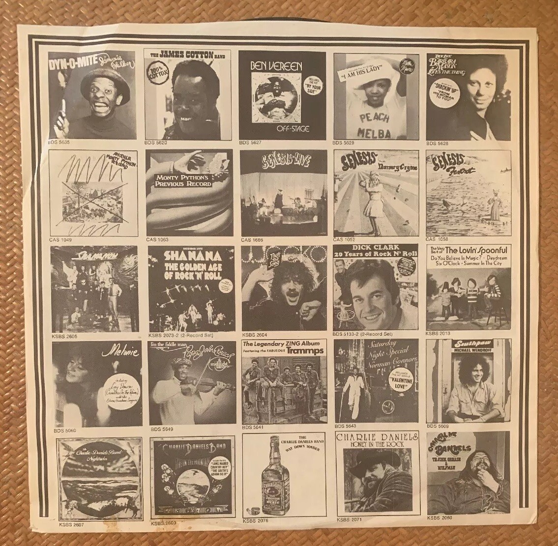 Monty Python “Previous Record” 1973 LP Original Inner Sleeve EX | eBay