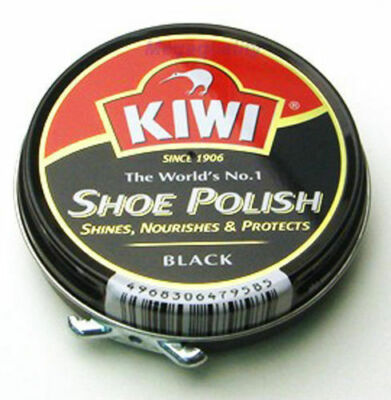 KIWI Shoe Boot Polish Wax Glossy Shines Nourishes Protects # BLACK 45 ...