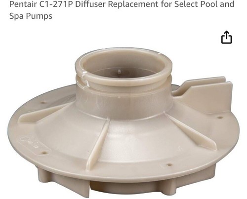 Pentair Sta-Rite Max-E-Pro IntelliPro Pool Pump Diffuser( 1.5-3 HP ...