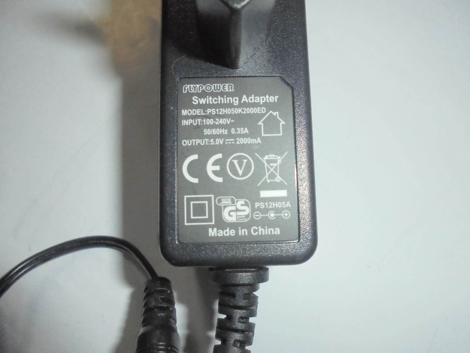 Charger original flypower ps12h050k2000ed 5v 2a 2.5mm/0.7mm 25.G53N5 ...
