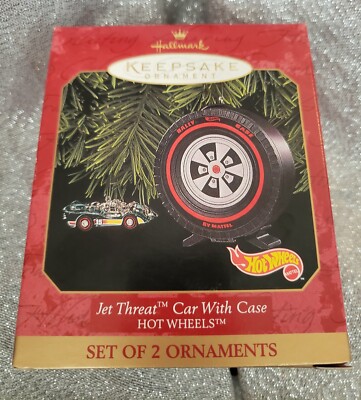 Hallmark Keepsake 1999 Jet Threat Car With Case Hot Wheels Set of 2 | eBay