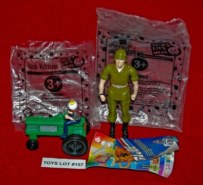 VINTAGE TOYS JACK IN THE BOX Fun Toy Soldier Jack Vehicle Set of 2 Lot ...