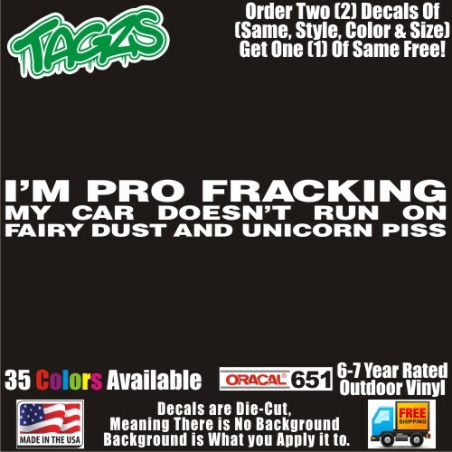 I'm Pro Fracking Car Funny DieCut Vinyl Window Decal Sticker Car Truck ...