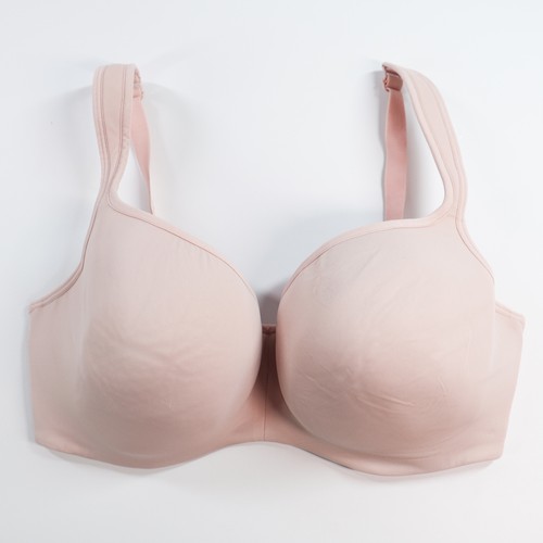 Cacique Bra Size 38F Lightly Lined Balconette UW Underwire Solid Pink ...