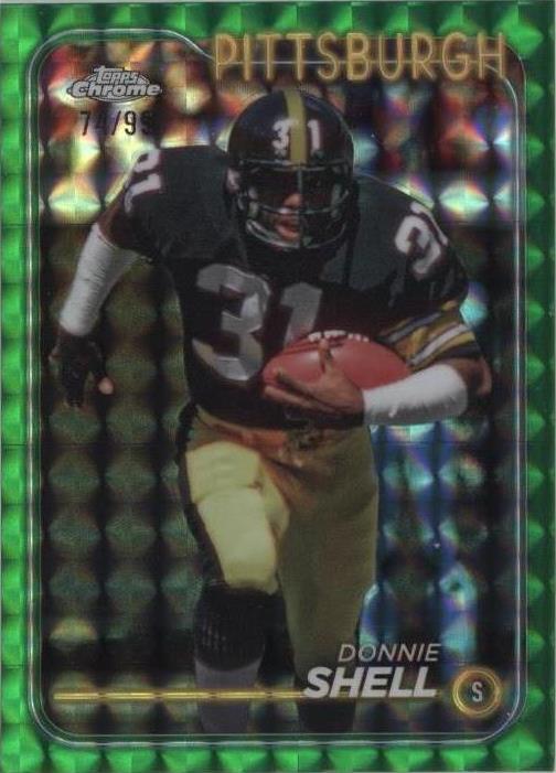 2024 Topps Chrome - Donnie Shell #167 Green Geometric Refractor /99 for ...