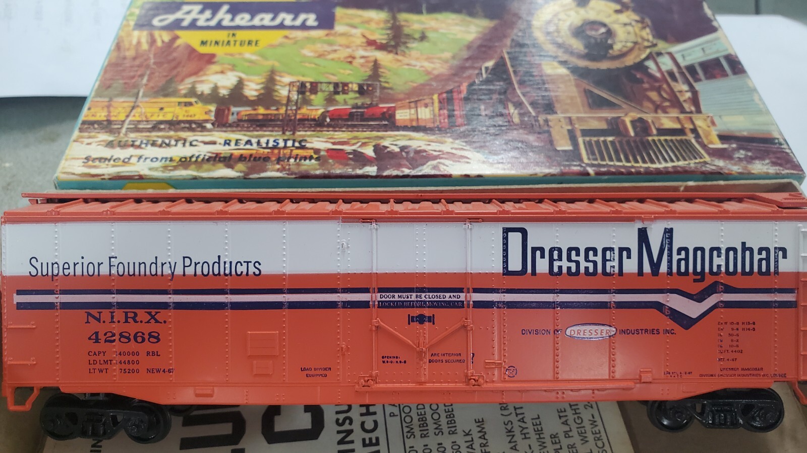 Athearn Dresser Magcobar NIRX 42868 Plug DoorBox Car w/KD'sAFTB15 CONS ...
