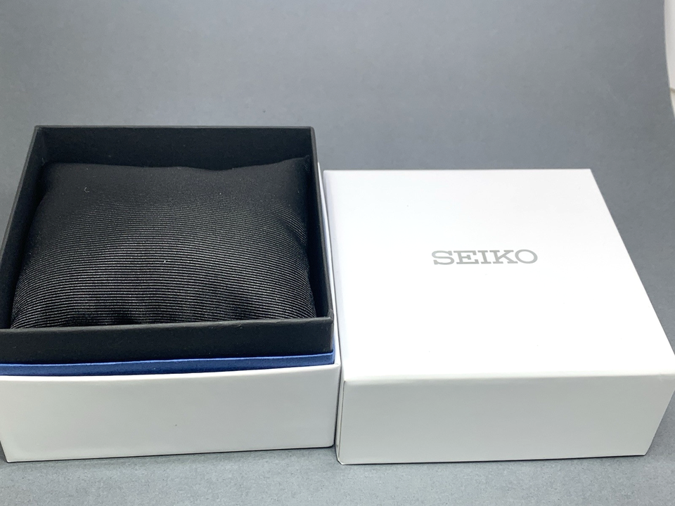 Seiko Watch Box Presentation White Blue Cardboard Display Gift Empty | eBay