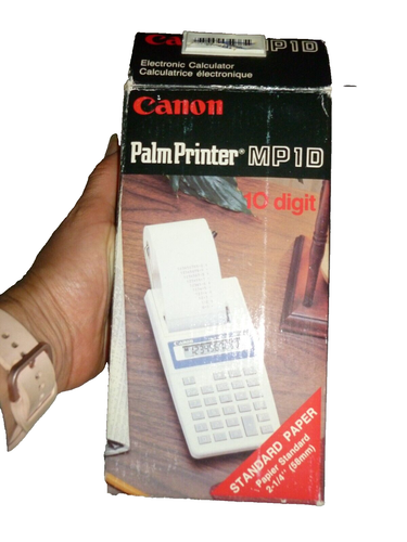 Canon Palm Printer MP 1D 10 Digit Printing Calculator working ...