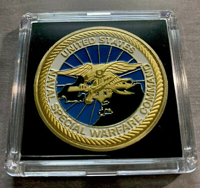 Challenge Coin-NAVAL SPECIAL WARFARE COMMAND NAVY SEAL TRIDENT with 2x2 ...