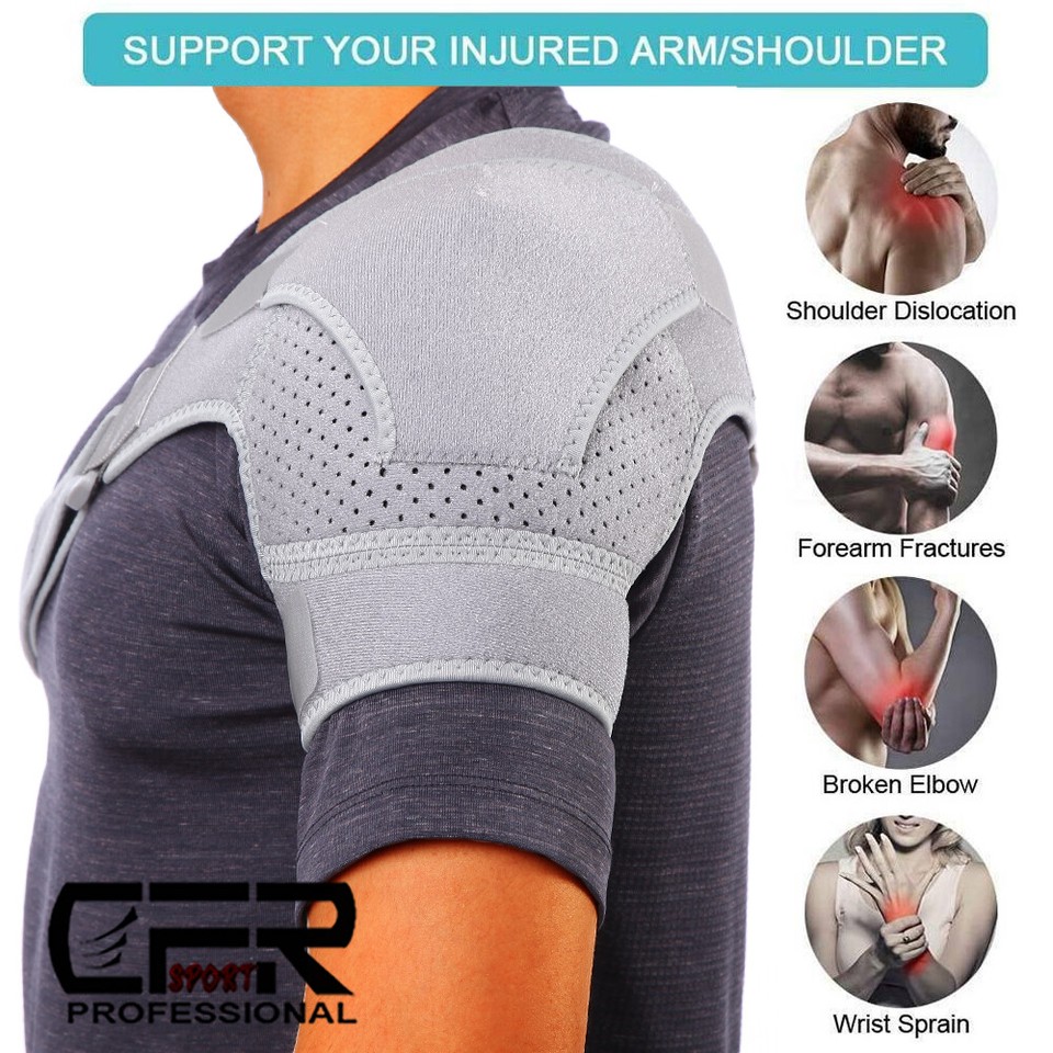 Adjustable Shoulder Brace Support Compression Bandage Strap Arthritis ...