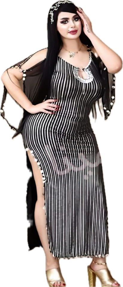 Egyptian new belly dance dress, Fallahi style oriental dance galabia ...