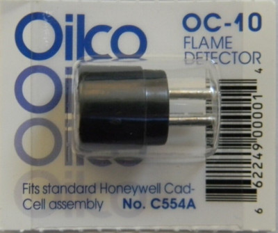 Oil Burner Cad Cell Eye C554A Replaces OC-10, Honeywell 130367, 124607 ...