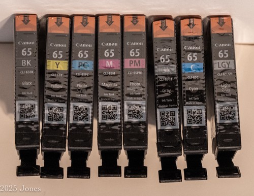 8 OEM Canon Genuine CLI-65 Ink Cartridge Canon Pixma Pro 200 Pro 200S ...