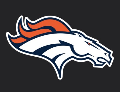 DENVER BRONCOS Logo Sticker Bat Stickers Car NFL Football Decal | eBay