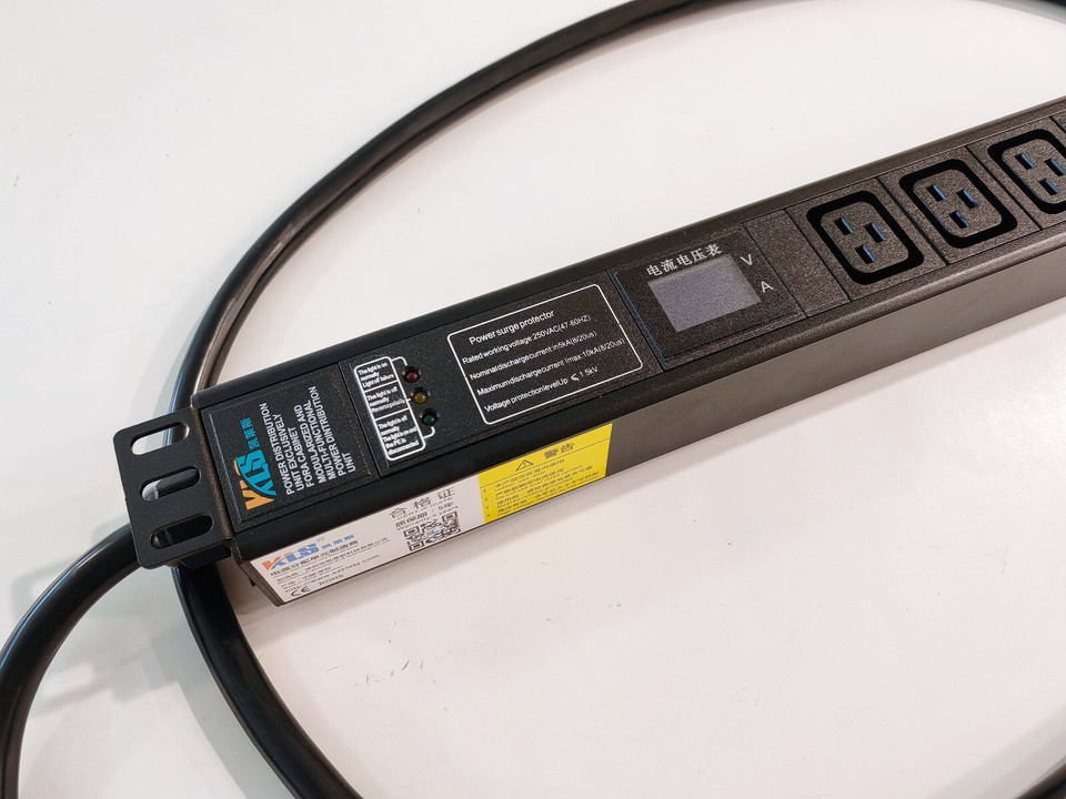 1.5U Rack-Mount 19" PDU 240V 30A 7200W L6-30P 6x C19 Cryptocurrency ...