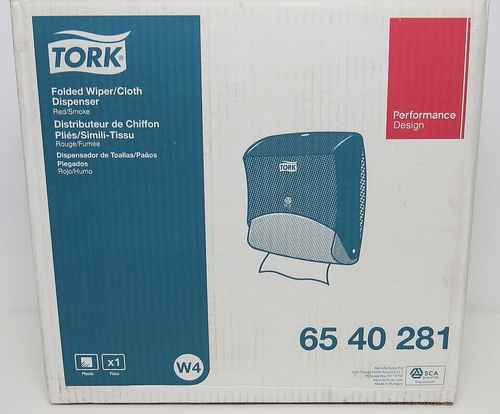 Tork Performance Folded Wiper Cloth Dispenser 6540281 Red Smoke New Old ...