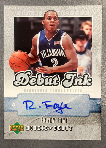 RANDY FOYE 2006-07 UPPER DECK ROOKIE DEBUT AUTO | eBay