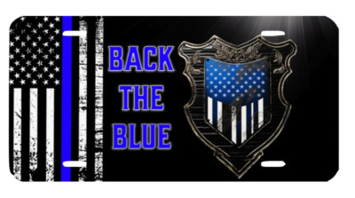 **SMALL BUSINESS** BACK THE BLUE LICENSE PLATE | eBay