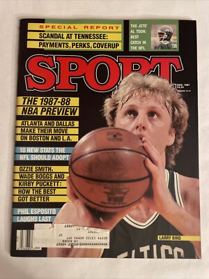 1987 November, SPORT Magazine, LARRY BIRD, 1987-88 NBA Preview (CP221 ...