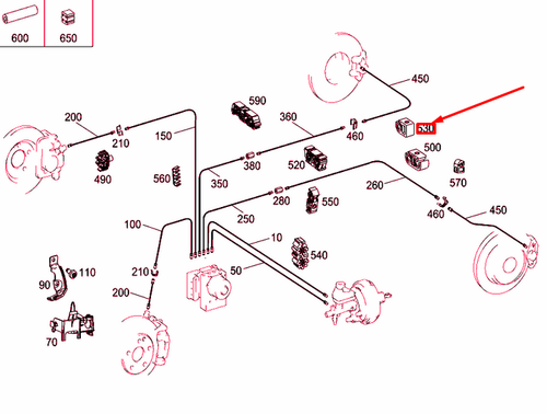 MERCEDES-BENZ CLA C117 Brake Line Cable Bracket A0029951577 NEW GENUINE ...