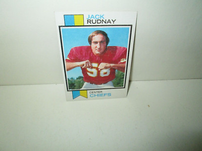 JACK RUDNAY 1973 FOOTBALL CARD #57 Rookie Rc KANSAS CITY CHIEFS ...