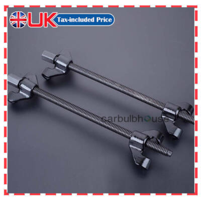 Pair Of Coil Spring Compressor 2x Heavy Duty 380mm Twin Hooks Clamps ...