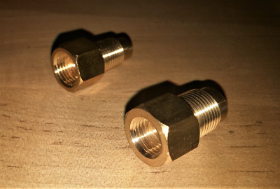 1993 Mustang COBRA Master Cylinder 2 PC. Metric to SAE Brake Line ...