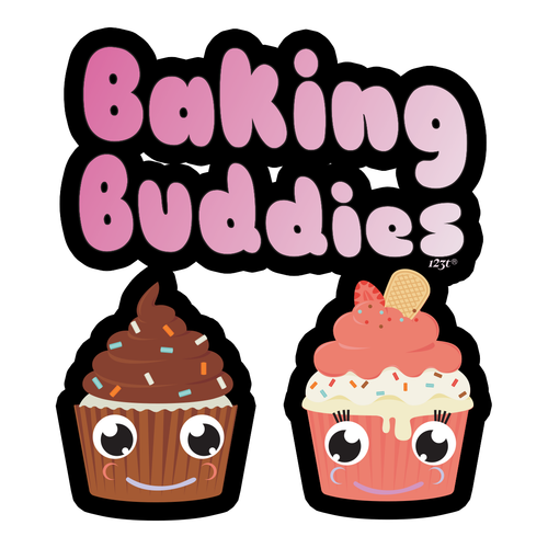 2 x Car Stickers Baking Buddies Decal Bumper Truck Laptop Window Decal Sticker | eBay