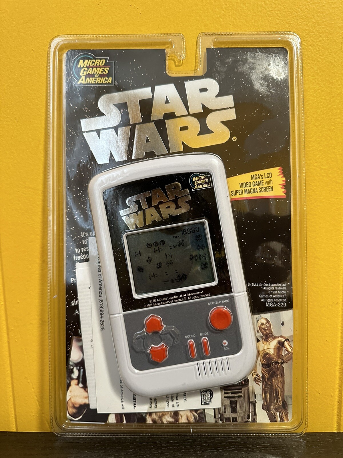 Vintage 1995 Star Wars LCD Handheld MGA Game Micro Games of America for ...