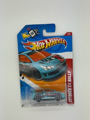 2012 Hot Wheels Citroën C4 Rally Teal - Thrill Racers City Stunt 3/5 ...
