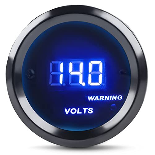 DC12V Voltmeter Blue Digital LED Volt Gauge Voltage Meter Kit 2inches ...
