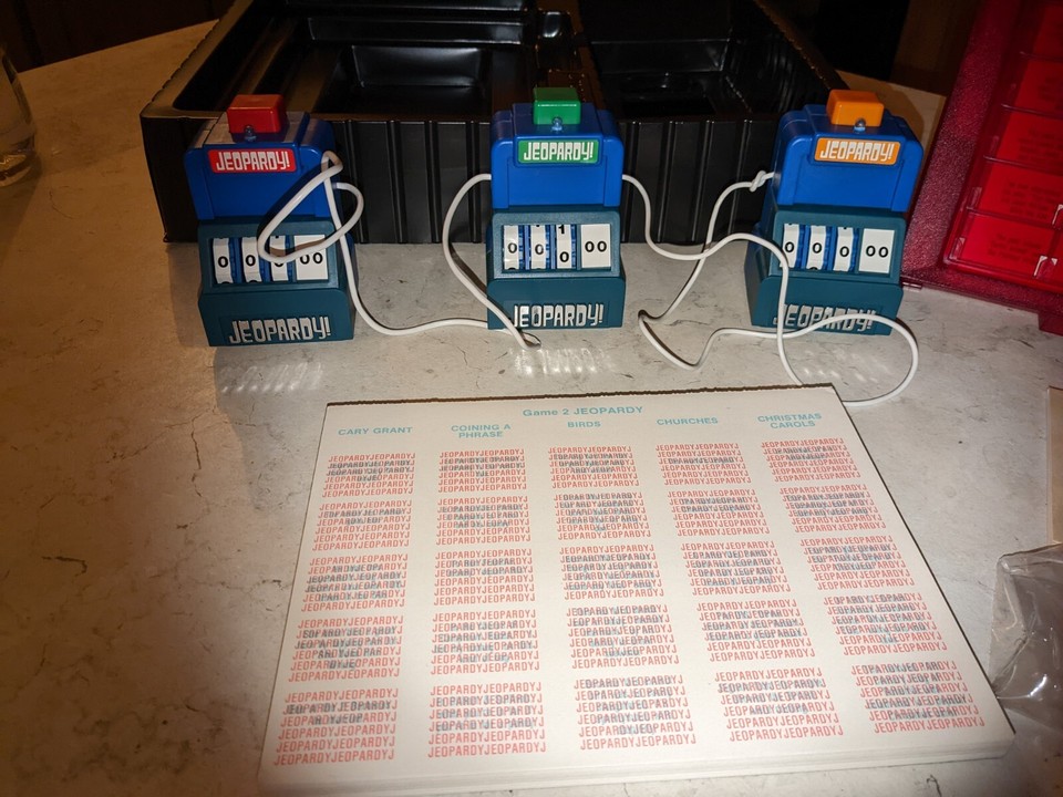 Jeopardy Board Game Vintage 1987 Pressman Electric Complete works | eBay