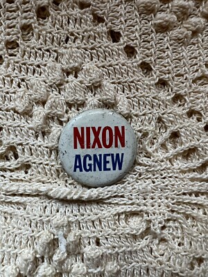 Vintage Nixon Agnew Presidential Election 1968 Campaign Button Pin Back ...