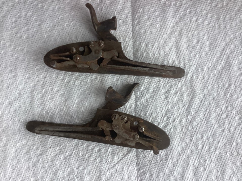 Muzzleloader Double Barrel Shotgun Hammer Lock Side Plate Parts ...