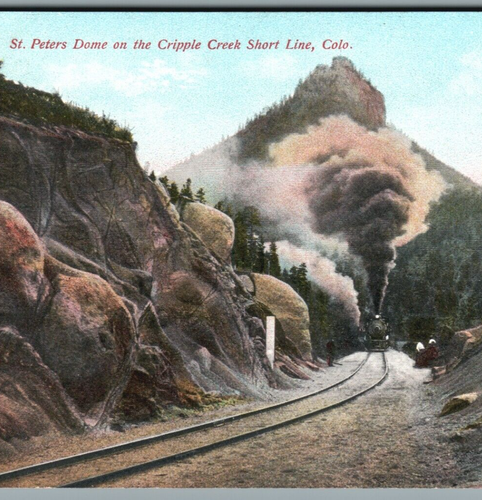 St. Peters Dome Cripple Creek ShortLine Colorado, Colo Vintage RR ...
