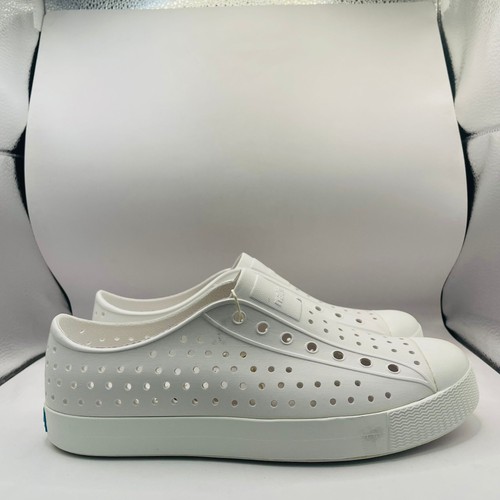 NATIVE UNISEX JEFFERSON SHOCK ABSORBANT SLIP ON LIGHT SHOE SHELL-WHITE ...