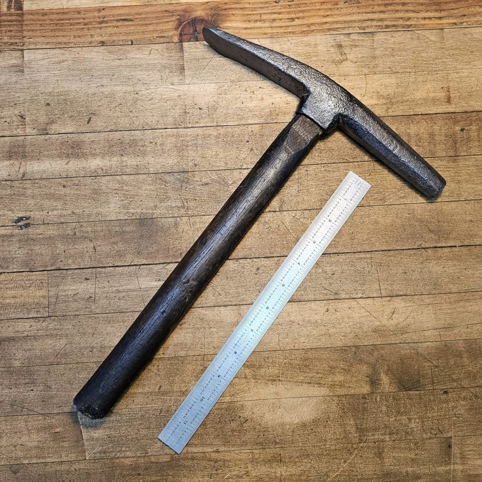 Rare Antique Cobblestone Setting Adze Hammer • 1880s ERIE TOOL for NYC ...