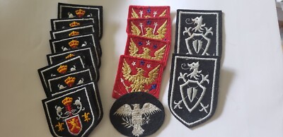 Eagle Shield Crest Patch badge Lot Of 16 red black 1960s | eBay