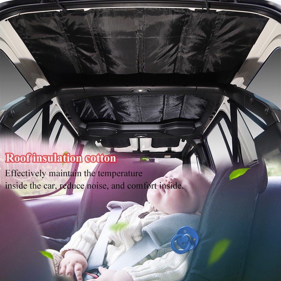 4x Black Car Roof Insulation Cotton Cover Headliner for Jeep Wrangler ...