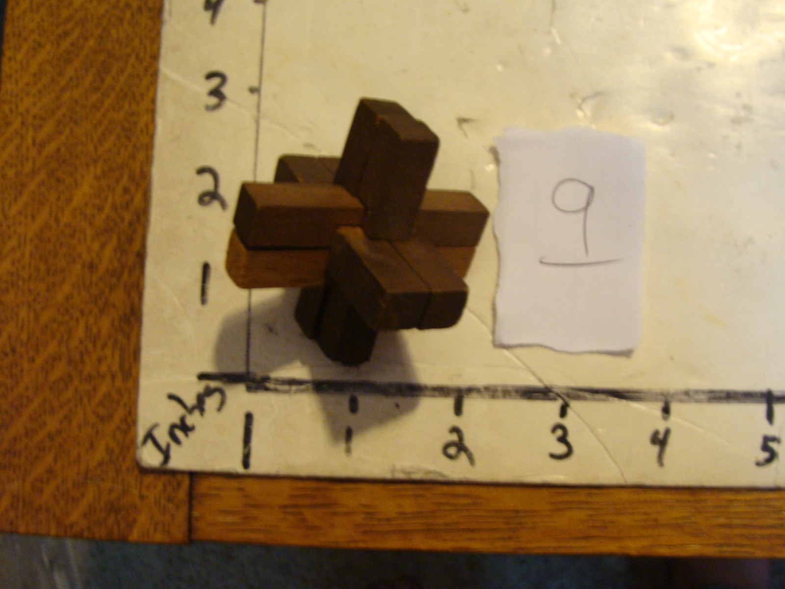 vintage Japanese Kumiki puzzle: #9 SIMPLE 6 PIECE BURR PUZZLE, OLD | eBay