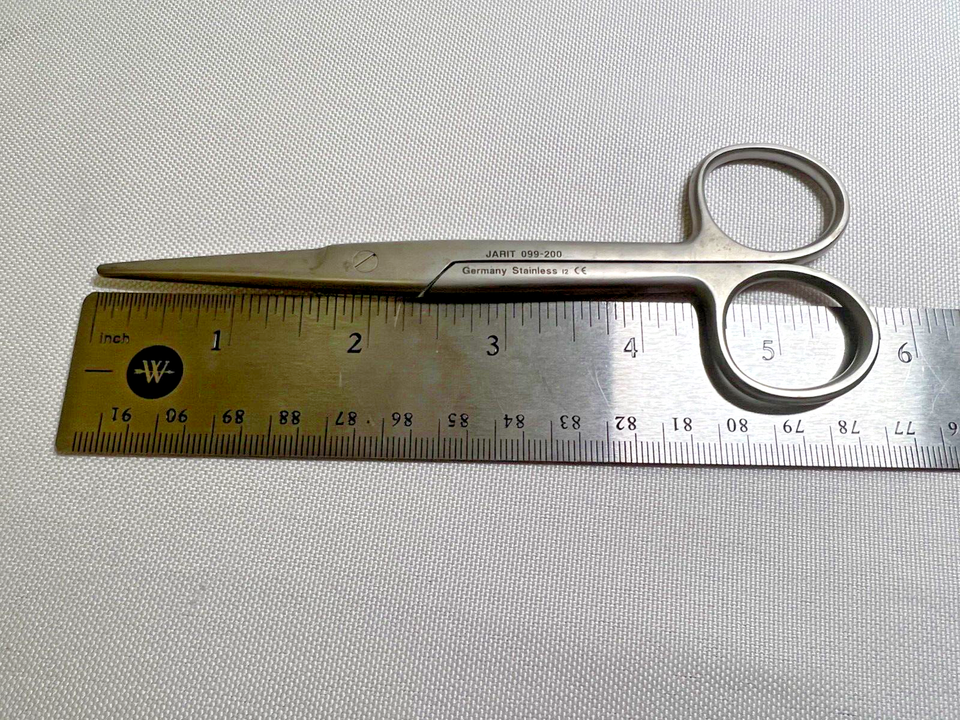 Jarit 099-200 Straight 5-3/4" Mayo Scissors, Jaw Length 43mm X Jaw ...