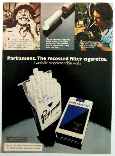 1974 PARLIAMENT CIGARETTES "The Recessed Filter Cigarette" Magazine Ad ...